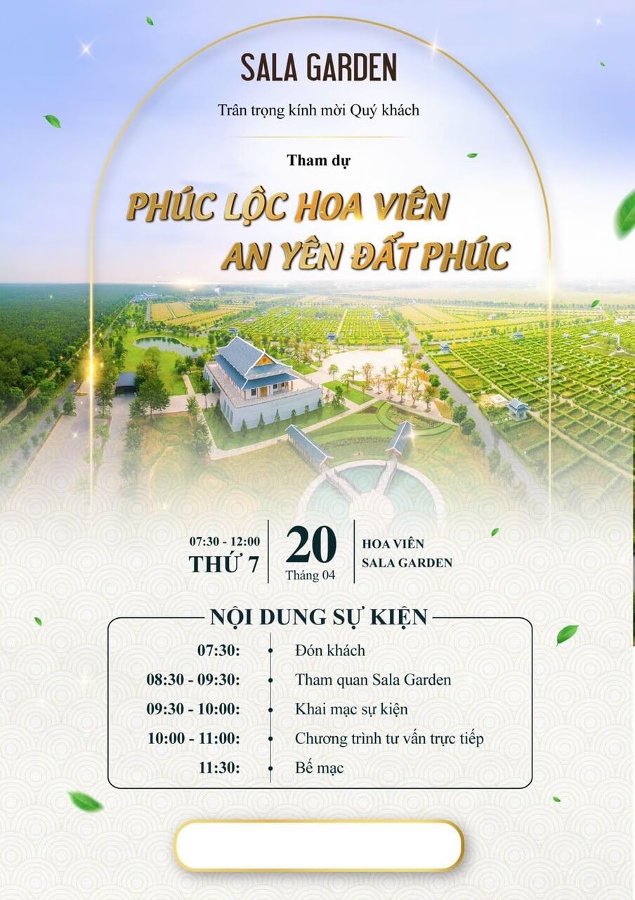 Phúc Lộc Hoa Viên- An Yên Đất Phúc - Sala Garden | Hoa Viên Nghĩa Trang ...